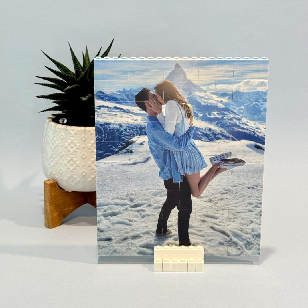Custom Brick Puzzle With Photo | Personalized Building Block Puzzle ...