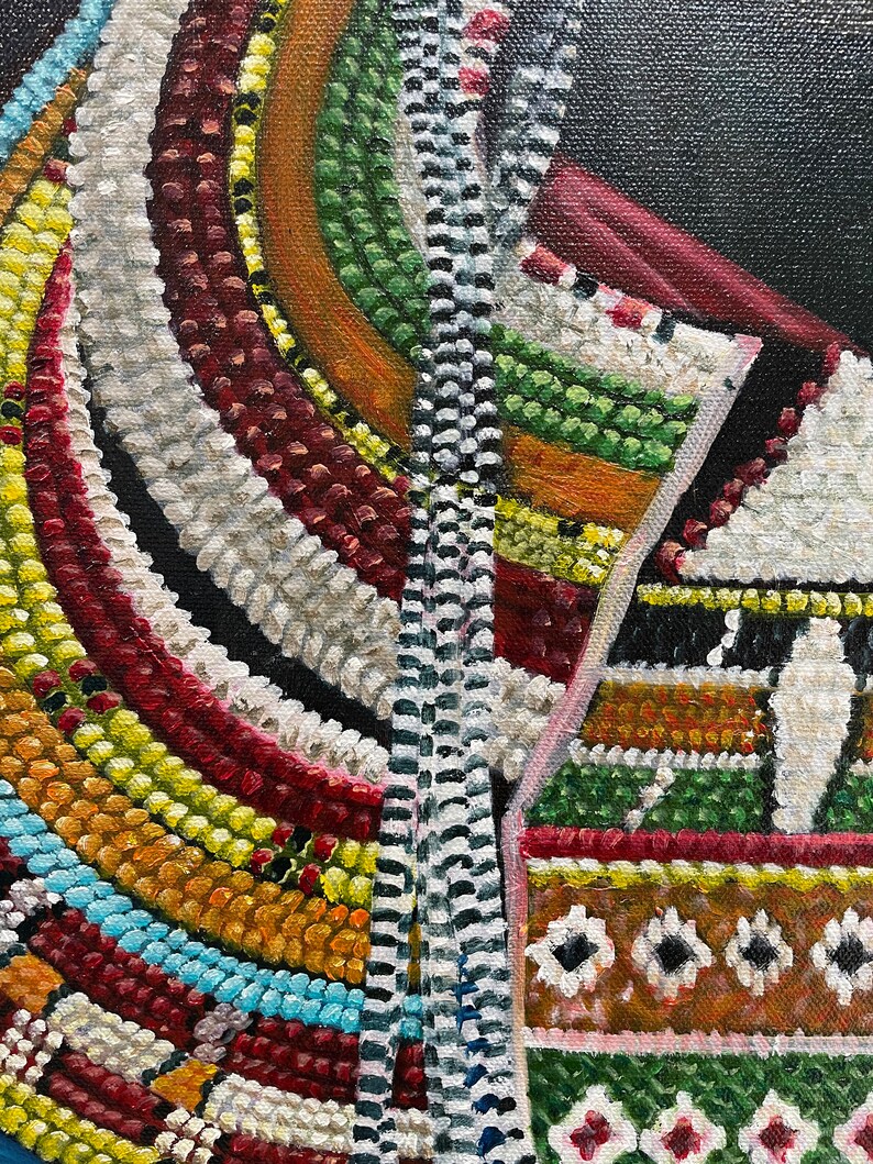 Original Oil Painting on Canvas Ol Malo Samburu Woman Kenya Africa ...