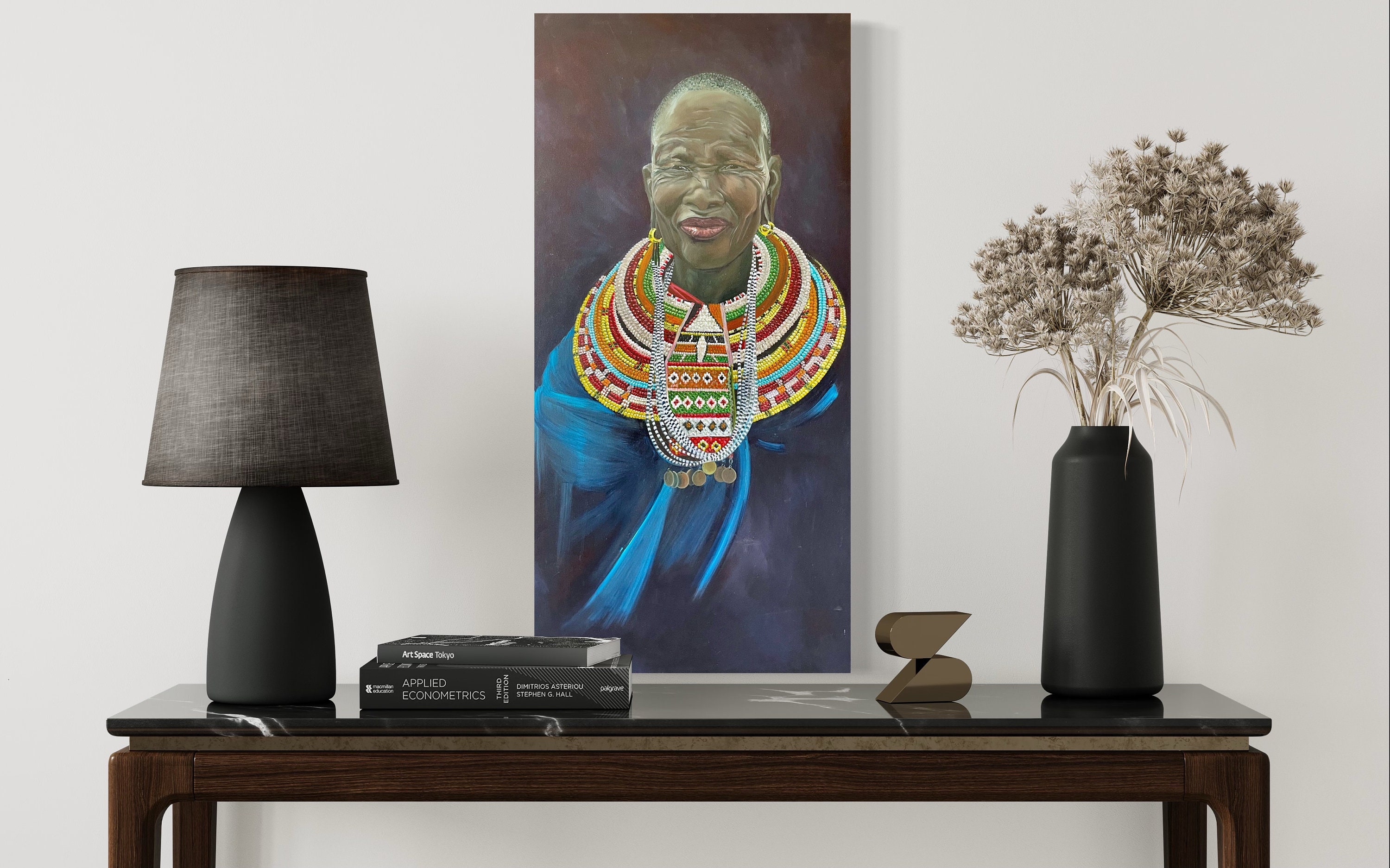 Original Oil Painting on Canvas Ol Malo Samburu Woman Kenya Africa ...