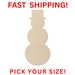 Unfinished Wooden Snowman Shape | Unfinished Wooden Snowman Cutout ...
