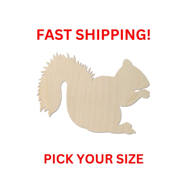Wooden Squirrel - Etsy