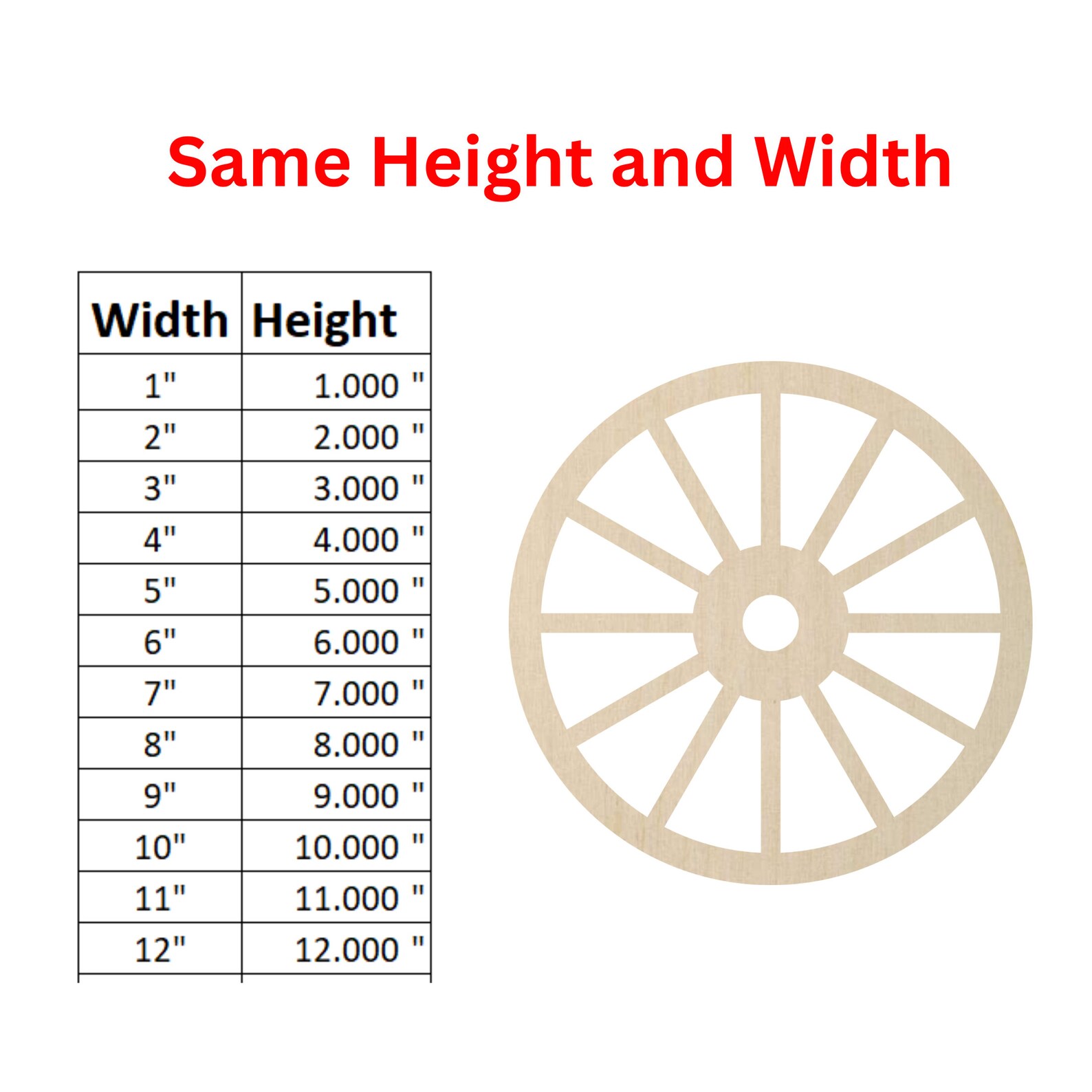 Unfinished Wooden Wheel Shape | Unfinished Wooden Wheel Cutout | Craft ...