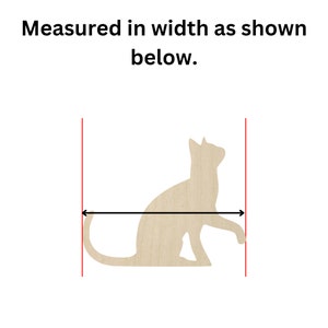 Unfinished Wooden Cat Shape 01 | Cat Blank Cutout | Craft Supplies ...