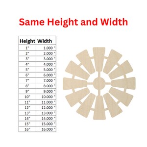 Unfinished Wooden Windmill Shape | Farmhouse Windmill Blank Cutout ...