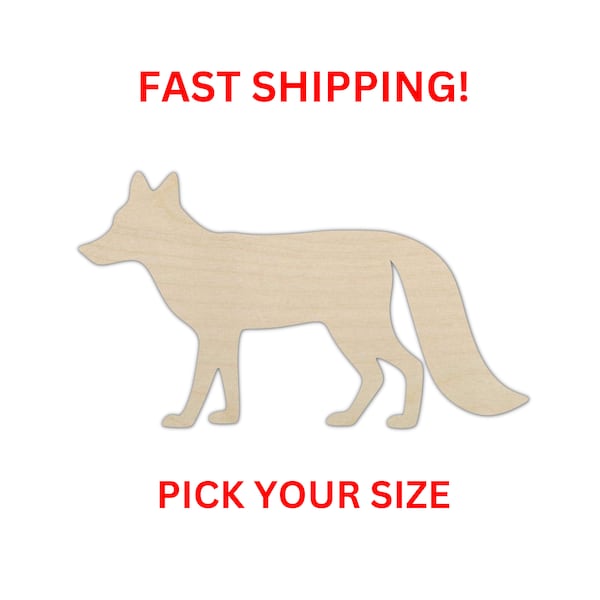 Wooden Fox - Etsy
