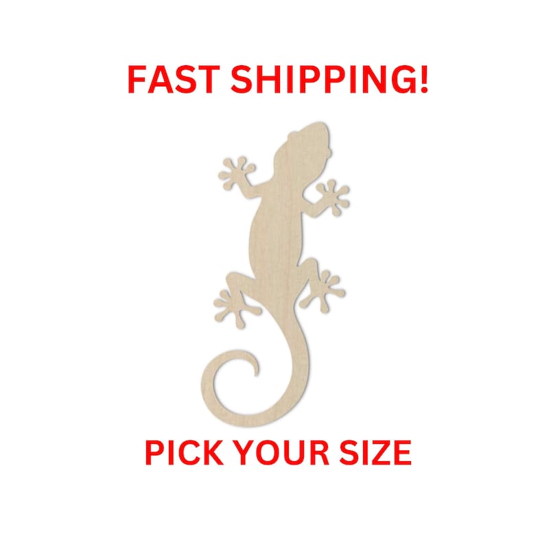 Lizard Wooden Cutout - Etsy