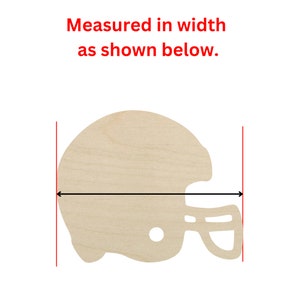 Unfinished Wooden Football Helmet Shape | Football Helmet Cutout ...