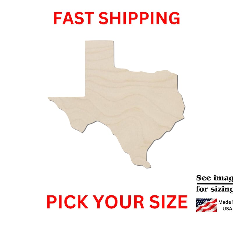 Wood Texas - Etsy