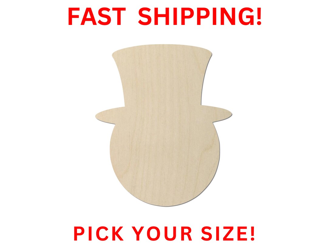 Unfinished Wooden Snowman Head Shape | Unfinished Wooden Snowman Head ...