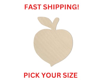 Peach Cutout, Peach Shape, Peach Wood Cutout, Wooden Peach, Peach Craft ...
