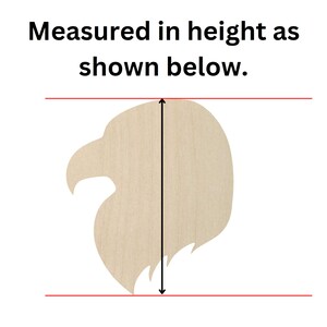 Unfinished Wooden Eagle Head Shape | Eagle Wood Cutout Shape | Laser ...