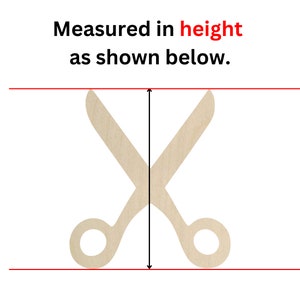 Unfinished Wooden Scissor Shape | Craft Supplies | Wooden Cutout | DIY ...