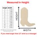 Unfinished Wooden Cowboy Boot Shape | Boot Blank Cutout | Craft ...