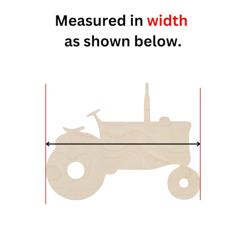 Unfinished Wooden Farm Tractor Shape | Tractor Farming Shape | Laser ...