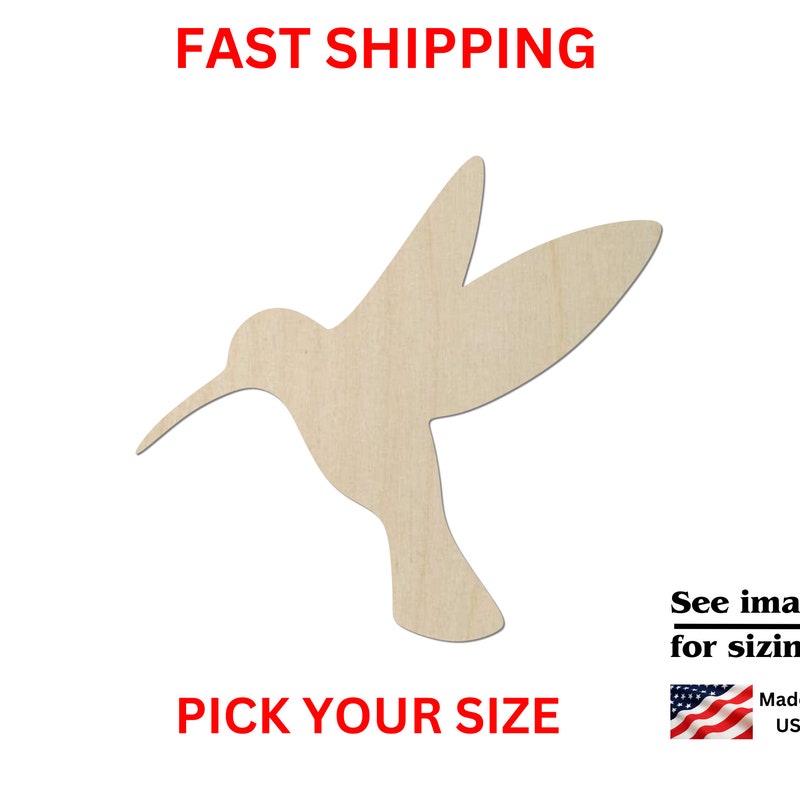 Paper Hummingbird Cutout - Etsy