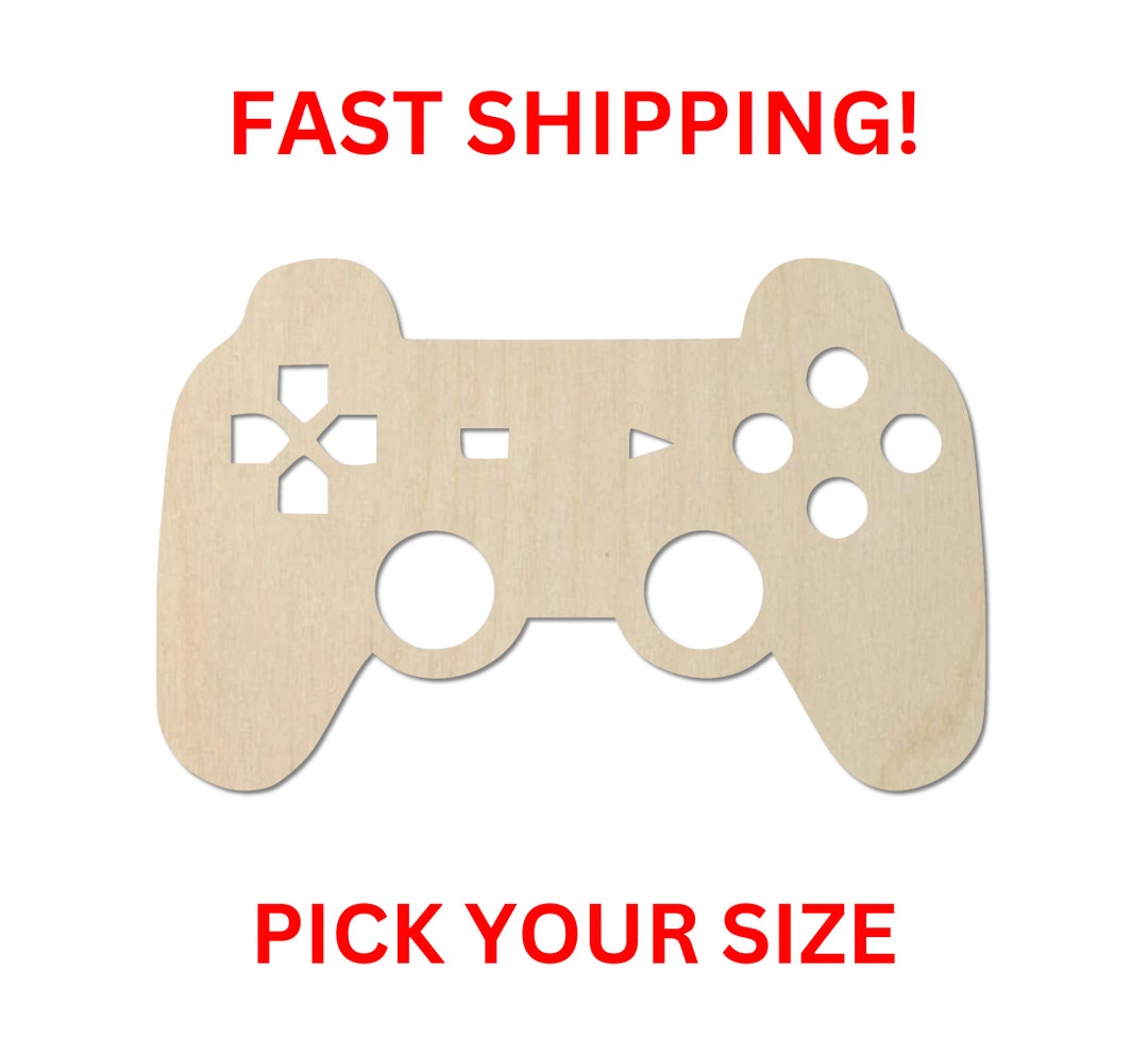 Unfinished Wooden Playstation Gaming Controller | PS Controller Blank ...