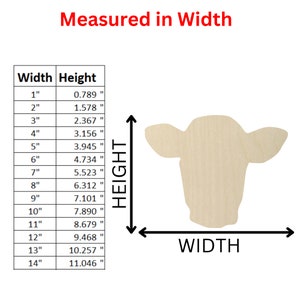 Unfinished Wooden Steer Cow Head Shape | Cow Head Wood Cutout Shape ...
