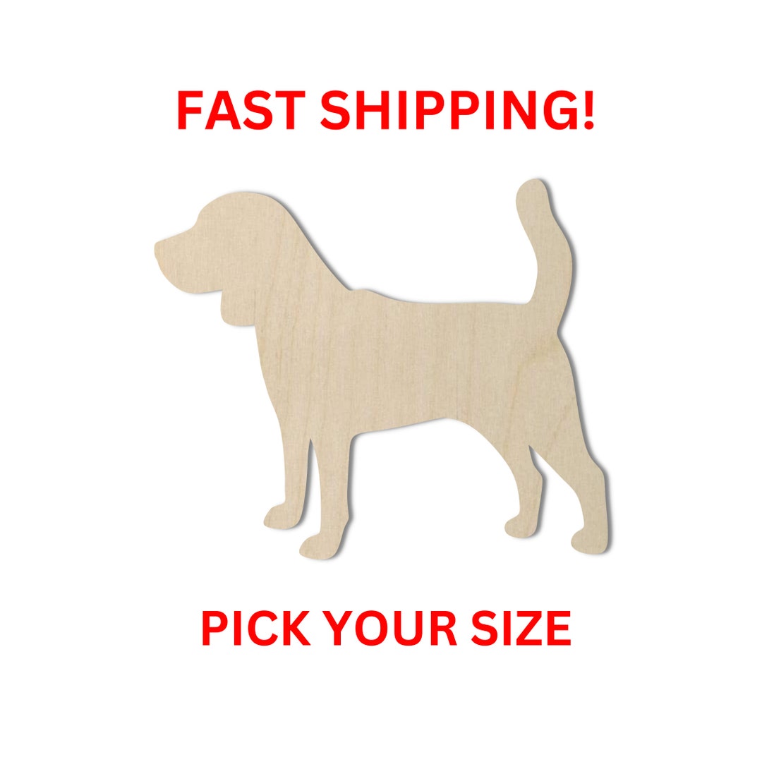 Unfinished Wooden Beagle Dog Shape Beagle Cutout Craft - Etsy