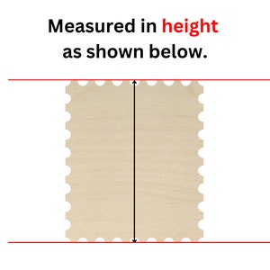 Unfinished Wooden Postage Stamp Shape | Stamp Blank Cutout | Craft ...