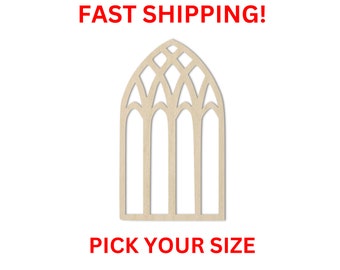 Window Laser Cut Out Unfinished Wood Shape Craft Supply - Etsy