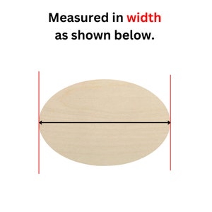 Unfinished Wooden Oval Shape | Oval Blank Cutout | Craft Supplies ...