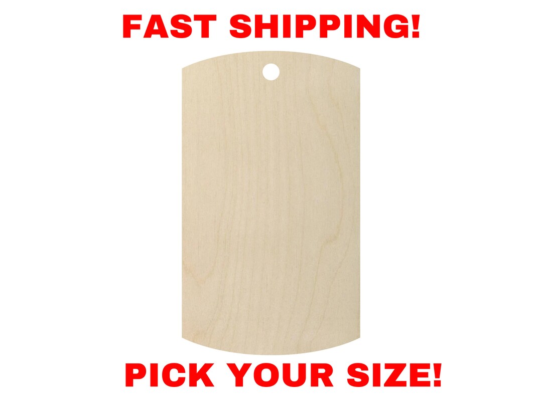 Unfinished Wooden Gift Tag Shape 05 | DIY Craft Supplies | Gift Tag ...