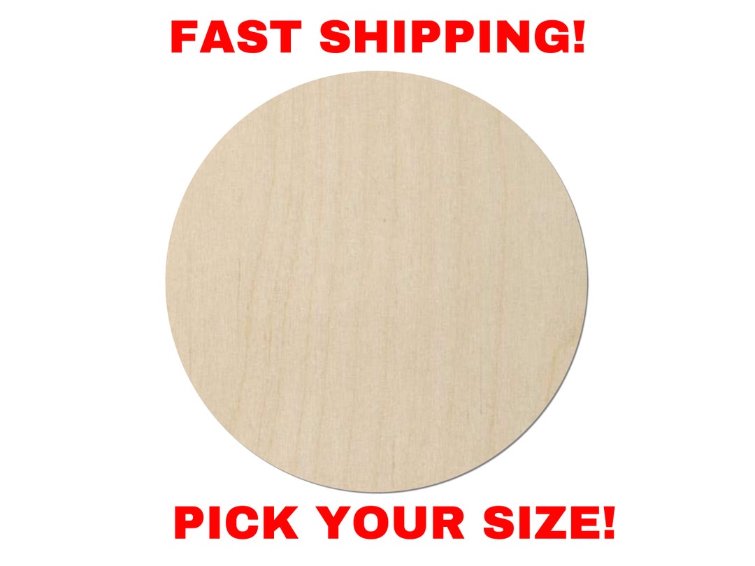 Unfinished Wooden Circle Round Shape | Circle Blank Cutout | Craft ...