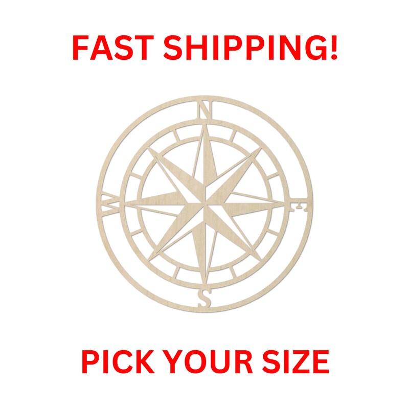 Wooden Compass - Etsy
