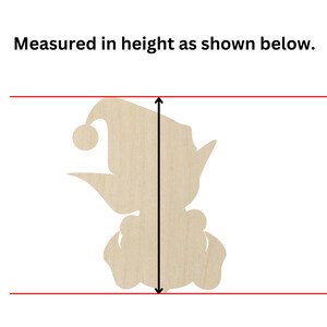 Unfinished Wooden Elf Shape | Elf Cutout Shape | Laser Cut Blanks ...