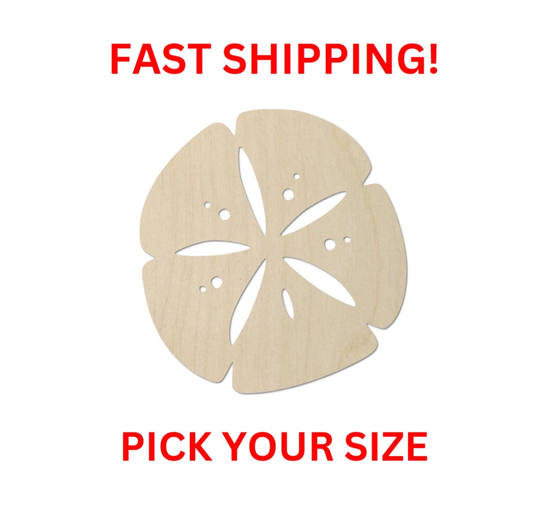 Unfinished Wooden Sand Dollar Shape 02 | Wood Shapes | Crafting ...