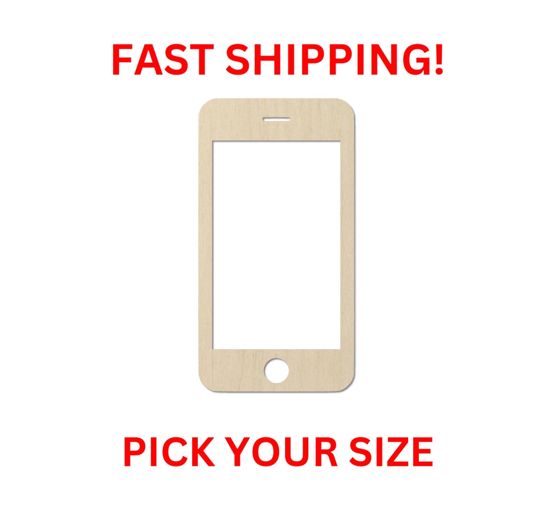 Unfinished Wooden Cell Phone Shape | Cell Phone | Craft Supplies | Bulk ...