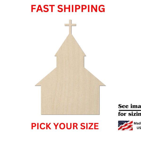 Laser Cut Wooden Church - Etsy