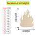 Unfinished Wooden Fire Shape | Camping Fire Cut Out | Craft Supplies ...