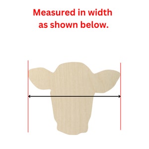 Unfinished Wooden Steer Cow Head Shape | Cow Head Wood Cutout Shape ...