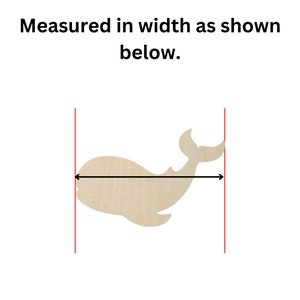 Unfinished Wooden Whale Shape | Sea Whale Cut Out | Crafting Blanks ...