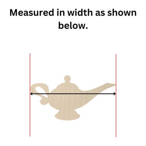 Unfinished Wooden Genie Lamp Shape | Craft Supplies | Wooden Cutout ...