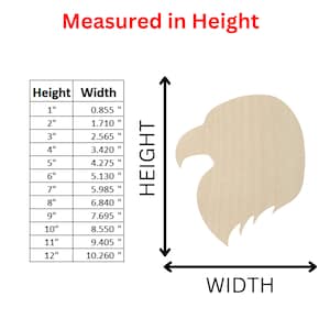 Unfinished Wooden Eagle Head Shape | Eagle Wood Cutout Shape | Laser ...