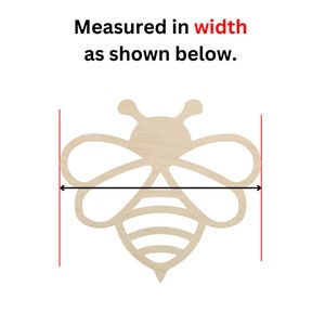 Unfinished Wooden Bee Shape 02 | Bee Wood Cutout Shape | Laser Cut ...