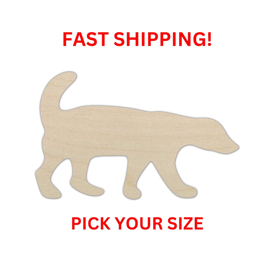 Unfinished Wooden Honey Badger Shape | Badger Wood Cutout Shape | Laser ...