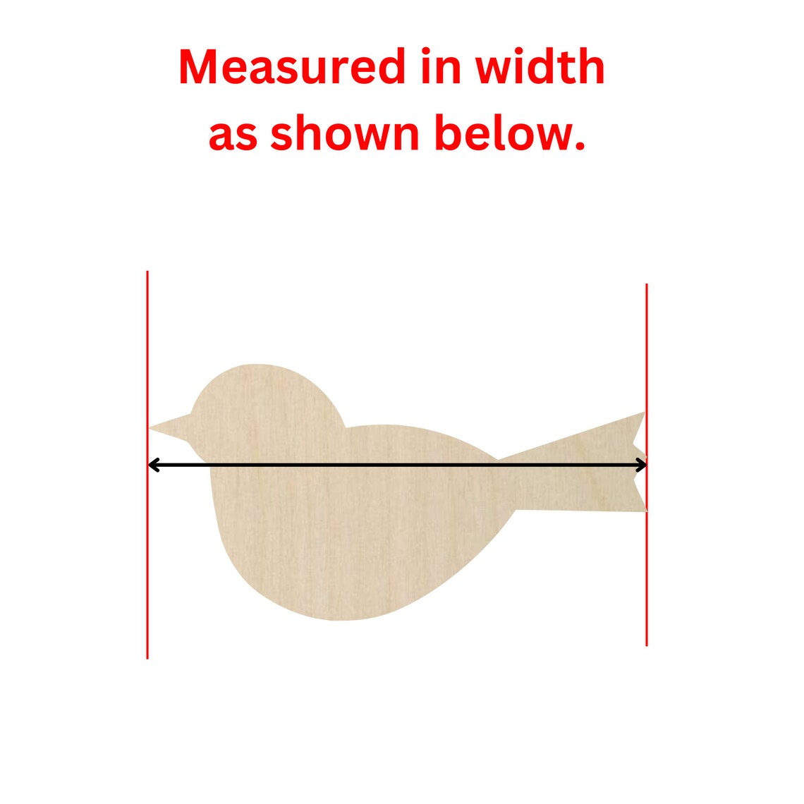 Unfinished Wooden Bird Shape 03 | Bird DIY Cutout | Craft Supplies ...