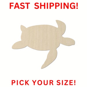 Unfinished Wooden Turtle Shape 02 Sea Turtle Cut Out Crafting Blanks ...