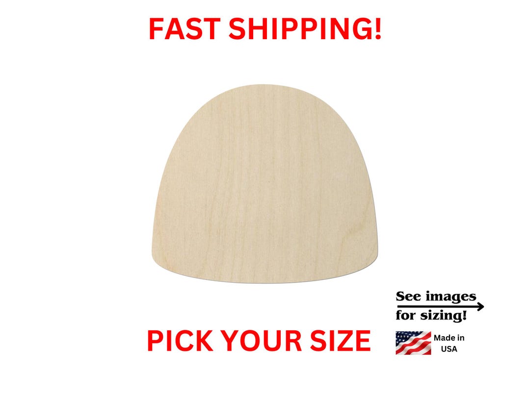 Unfinished Wooden Gumdrop Shape | Christmas Candy Wood Cutout Shape ...