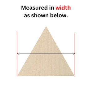 Unfinished Wooden Triangle Shape | Triangle Blank Cutout | Craft ...