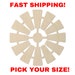 Unfinished Wooden Windmill Shape | Farmhouse Windmill Blank Cutout ...