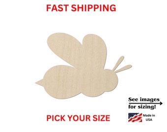 Bumble Bee 2 Laser Cut Out Unfinished Wood Shape Craft - Etsy
