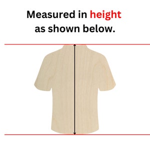Unfinished Wooden Jersey Shape | Football Jersey | DIY Craft Supplies ...