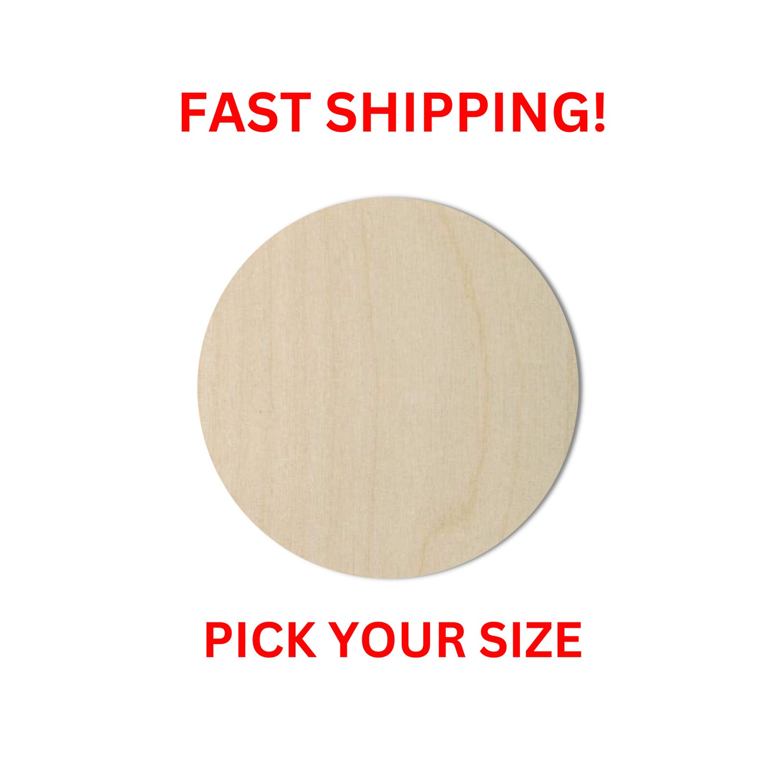 Unfinished Wooden Circle Round Shape Circle Blank Cutout - Etsy
