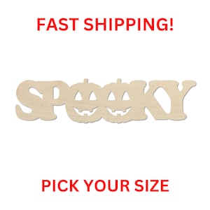 Unfinished Spooky Word Shapes | DIY Craft Words | Halloween Words ...
