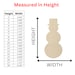 Unfinished Wooden Snowman Shape | Unfinished Wooden Snowman Cutout ...