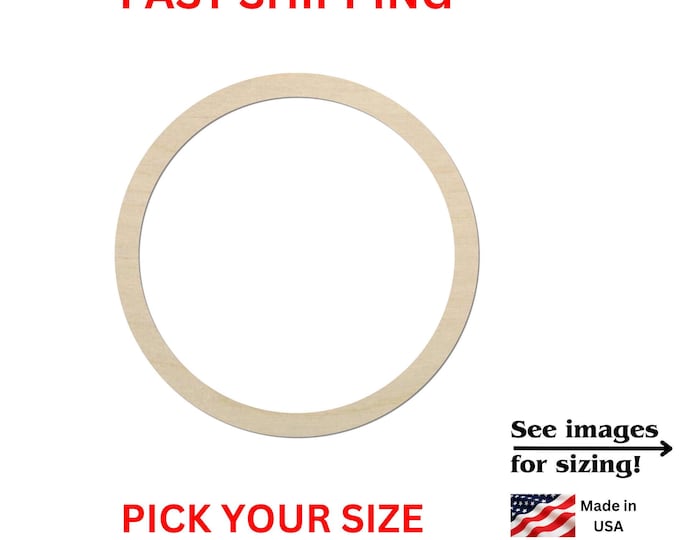 Large Wood Round, Large Wood Hoop, Round Wood Frame, Custom Wood Hoop ...